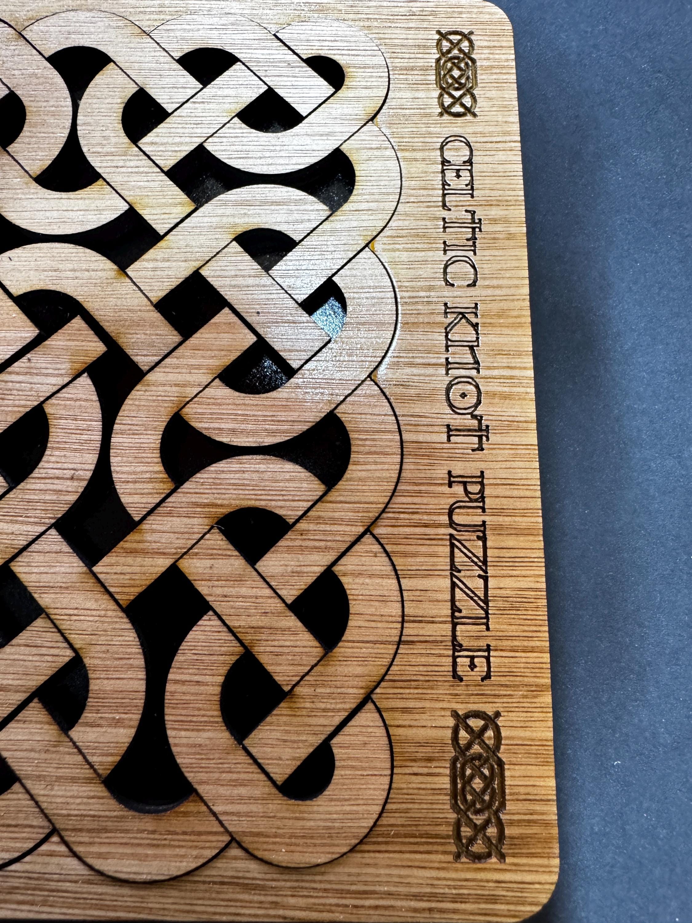 Celtic Knot Wooden Puzzle - Etsy