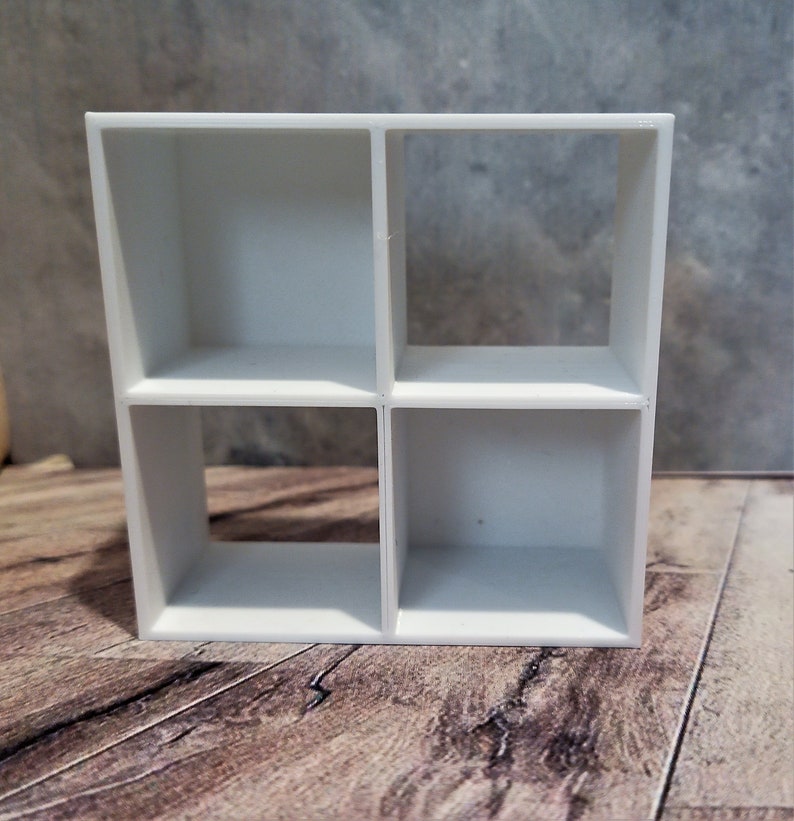 Shelving for Dolls, 4 Cube Shelving Unit, Miniatures Shelving Unit ...