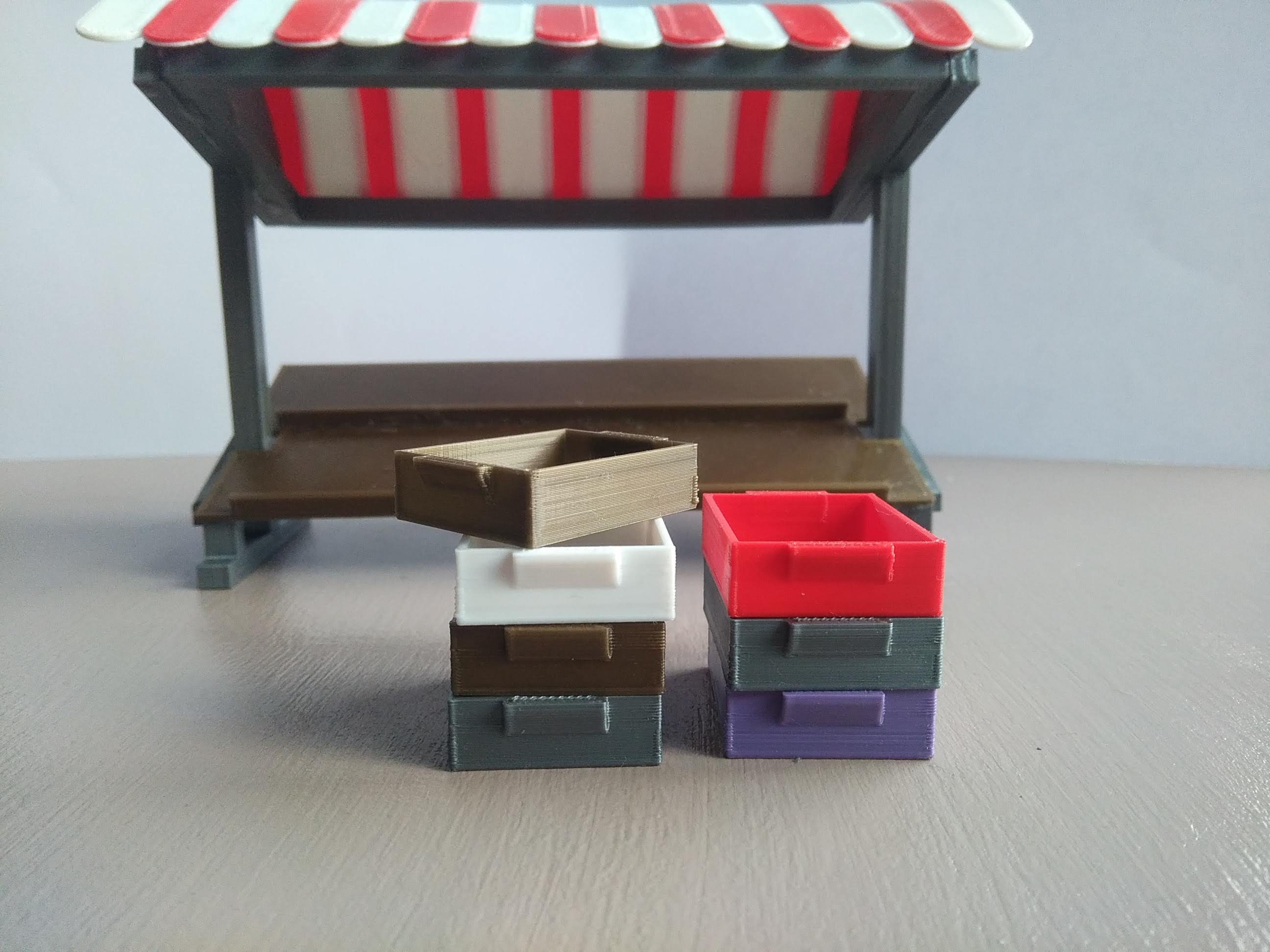 Market Stall, Dolls for Market Stall, Miniatures Market Stall ...