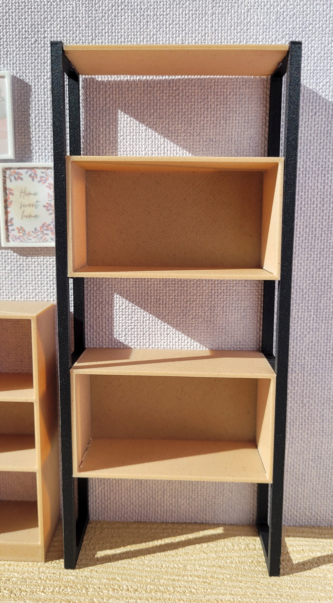 Miniature Tall Bookshelf, Dollhouse Shelving Unit, Storage Rack for ...