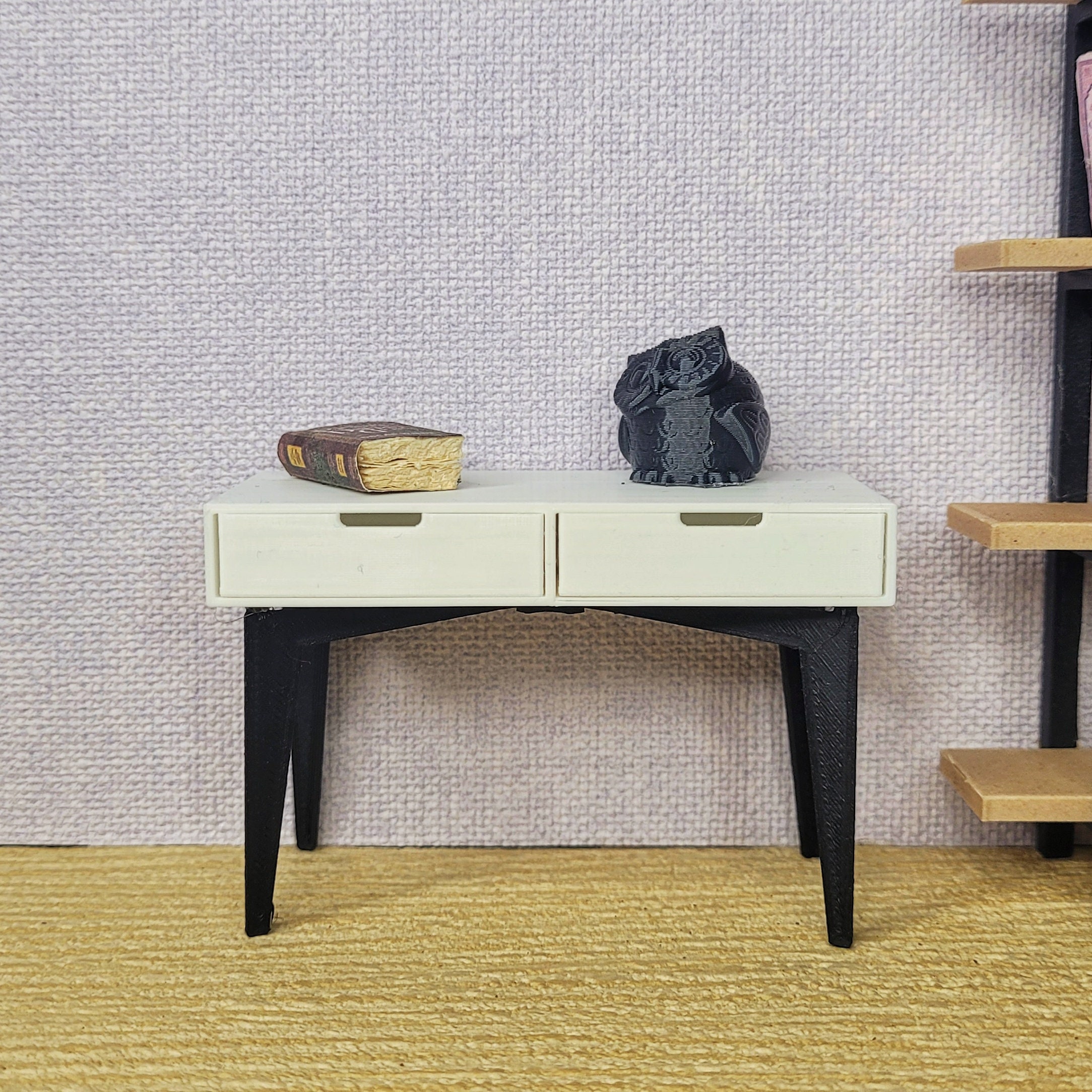 Miniature Study Desk and Chair, 1 12 Scale Study Desk + Chair Set ...