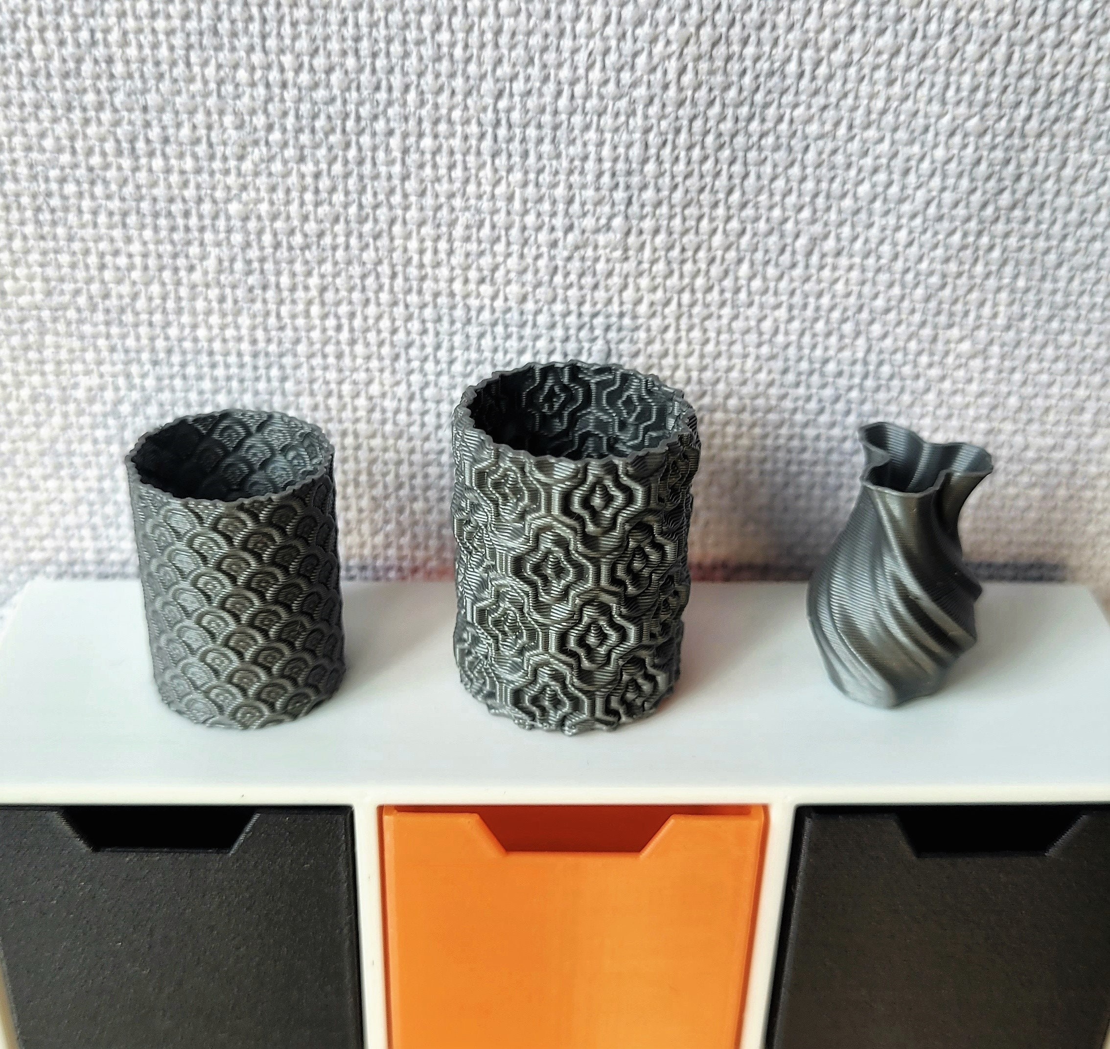 Set of 3 Miniature Vase, 1:12 Scale Plant Pot, Dollhouse Miniature ...