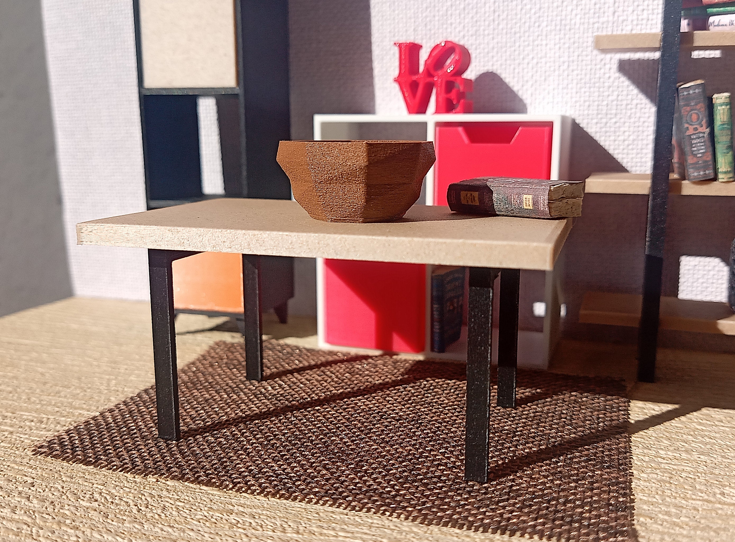 Miniature Coffee Table Dollhouse Coffee Table Modern Coffee - Etsy