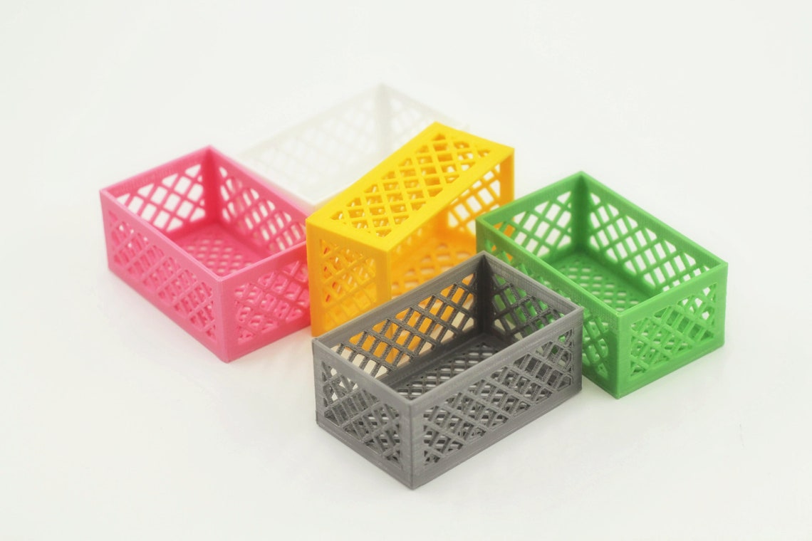 The 2" Milk Crates, Doll for Crate, Miniatures Milk Crate, Miniatures ...