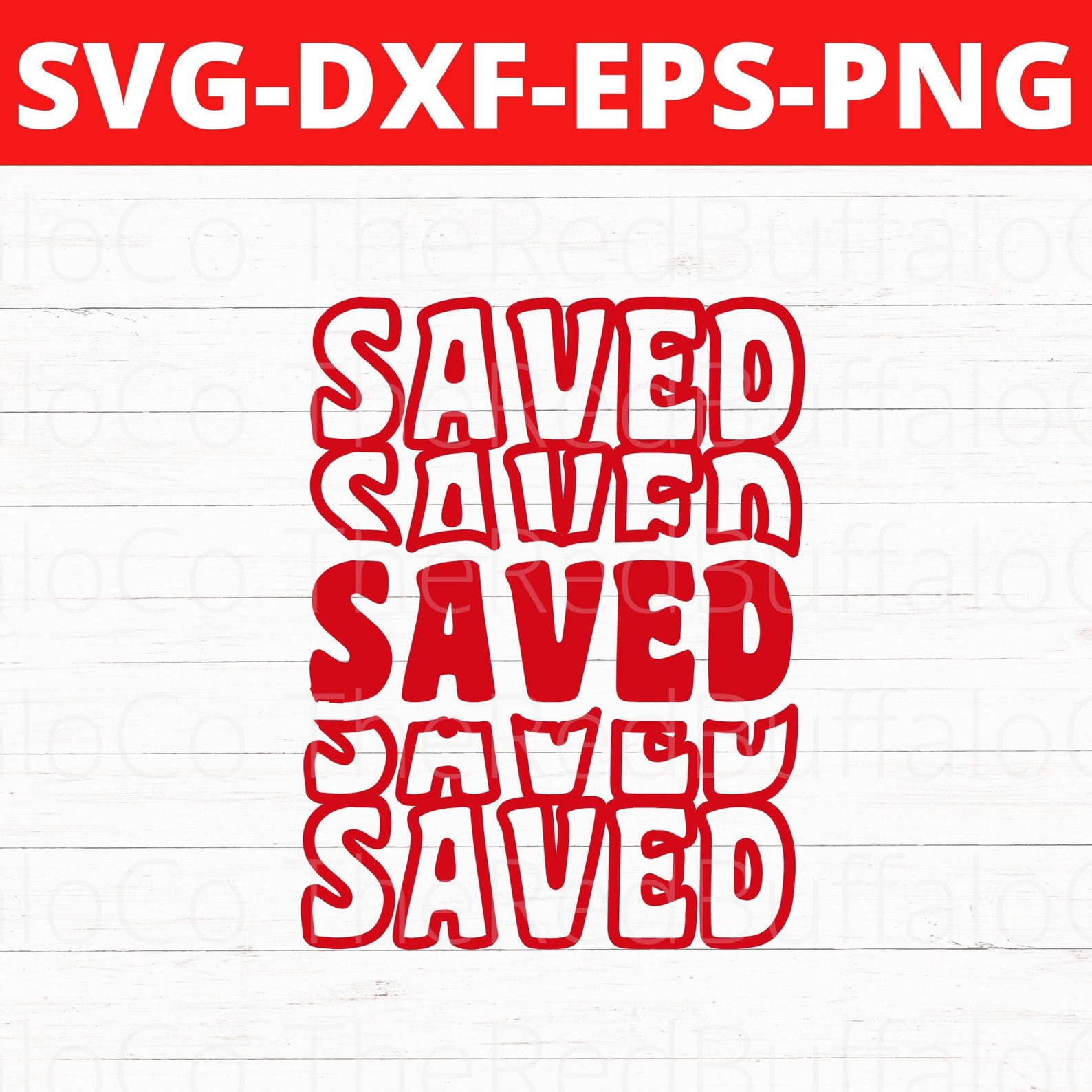 Saved Svg, Saved Png, Red Letters Svg, Red Letters Png, Not Perfect ...