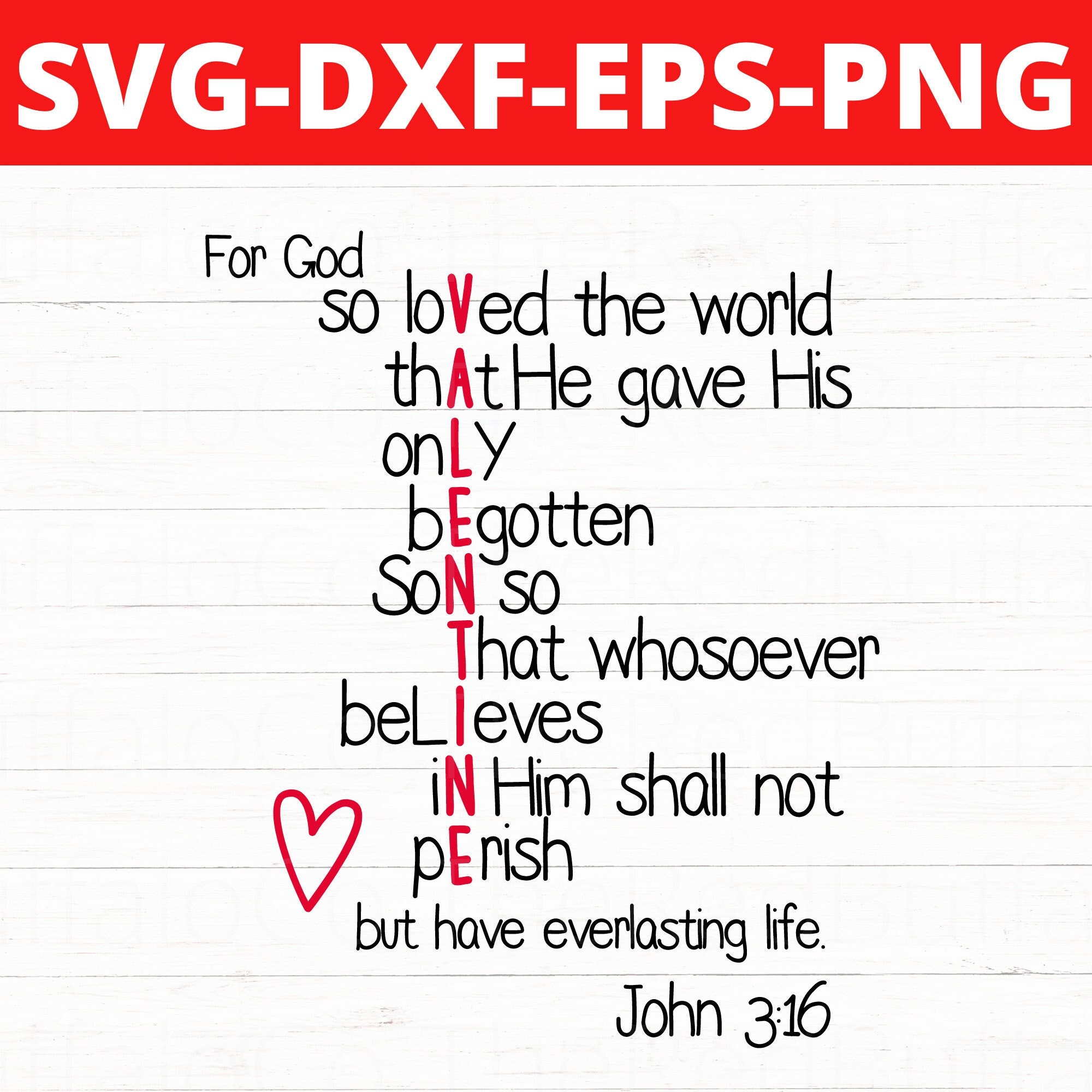 For God so Loved the World Svg, for God so Loved the World Png, John ...
