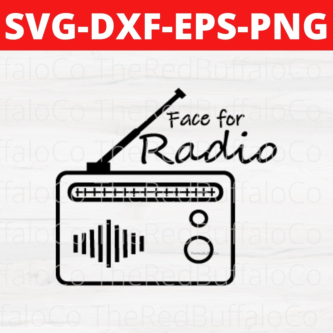 Face for Radio Svg, Face for Radio Png, Radio Svg, Radio Png, Humor Svg ...