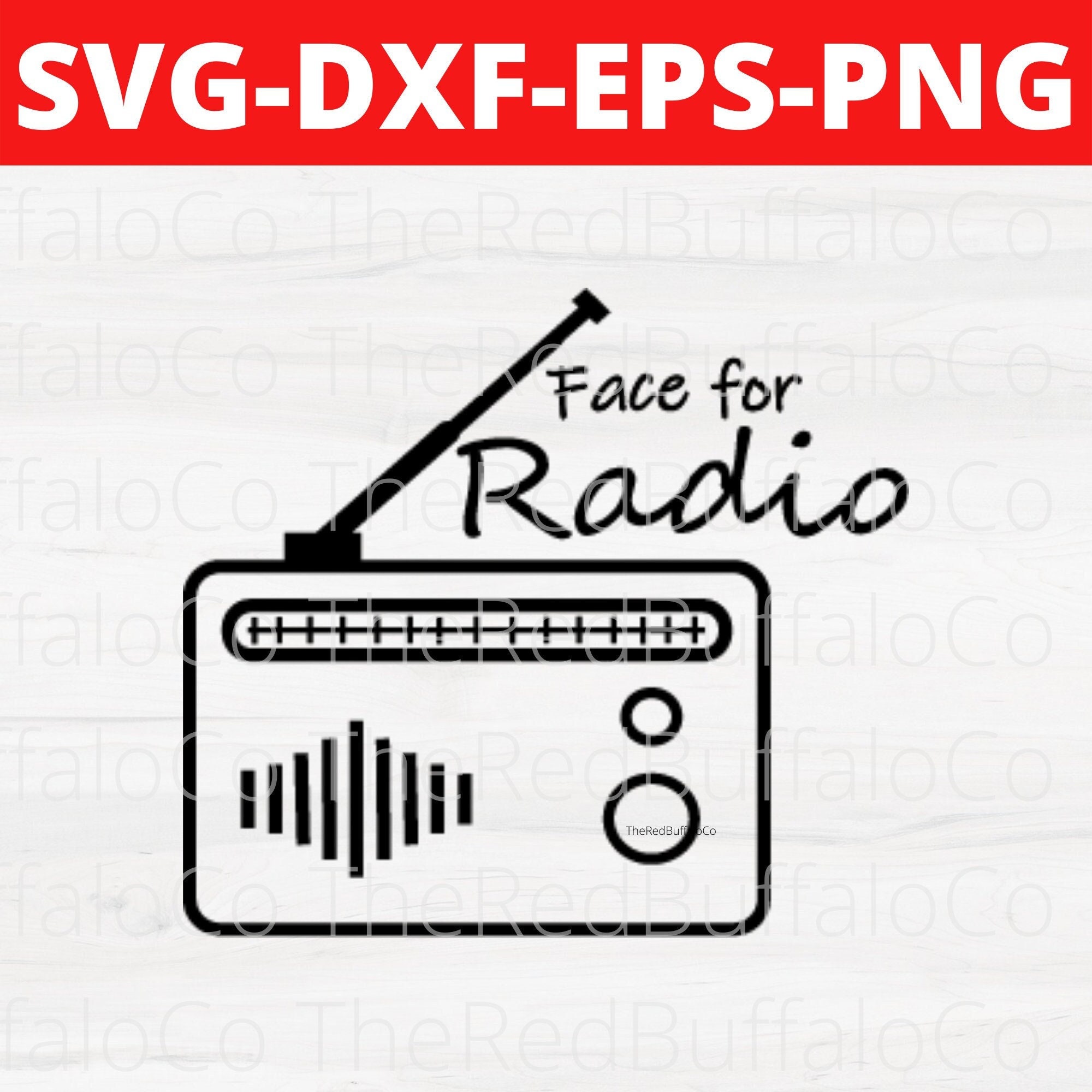 Face for Radio Svg, Face for Radio Png, Radio Svg, Radio Png, Humor Svg ...