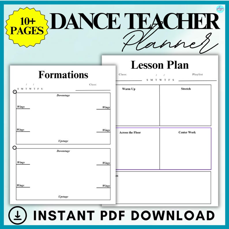 Ultimate Dance Studio Planner | Digital Printable for Dance Teachers ...