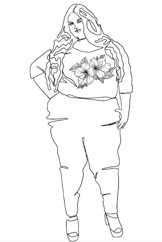 Coloring Book Pages Body Positivity Coloring Pages 10 Etsy