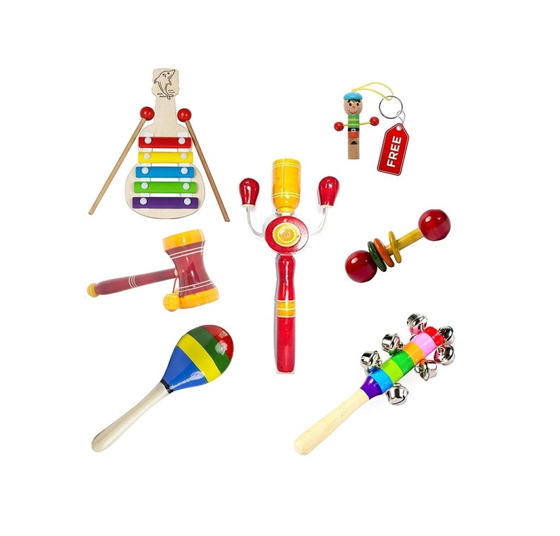 Montessori Wooden Music Kit Musical Instruments Wooden - Etsy
