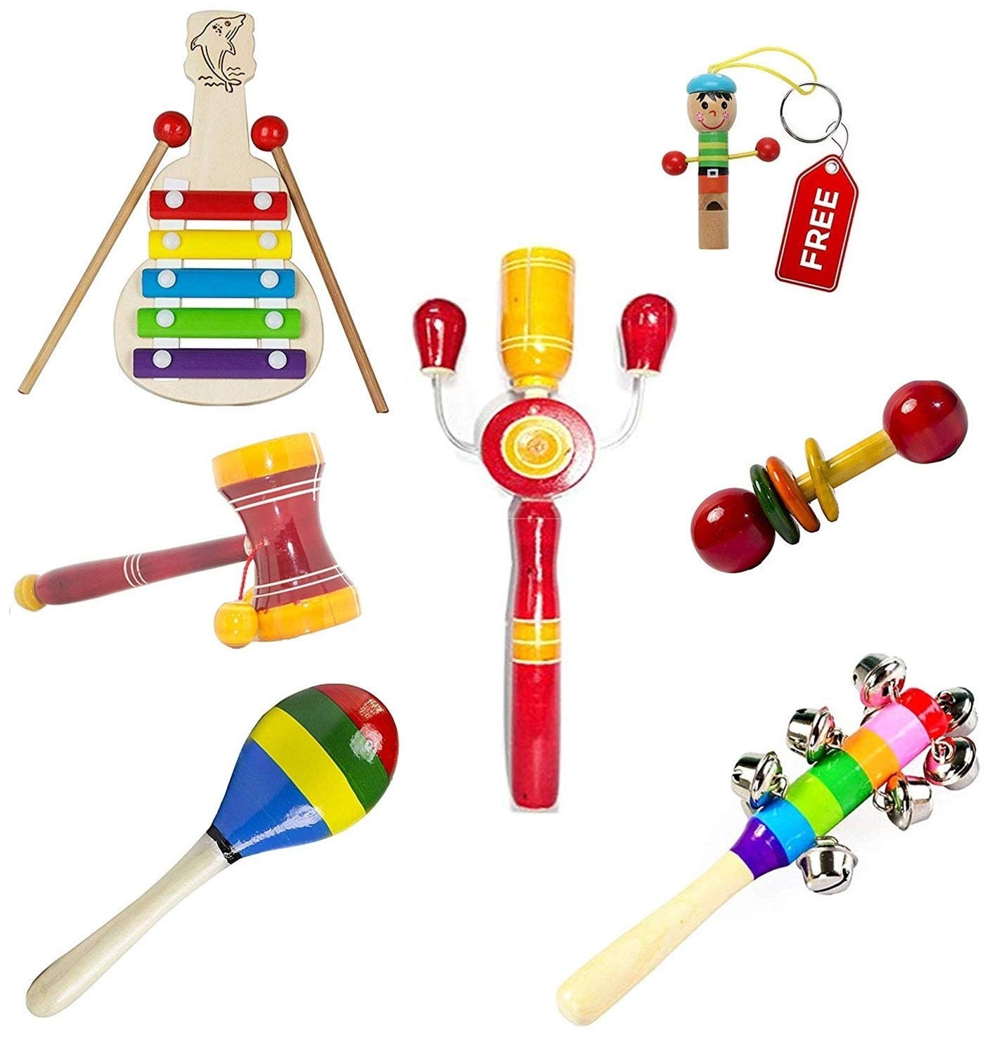 Montessori Wooden Music Kit Musical Instruments Wooden - Etsy