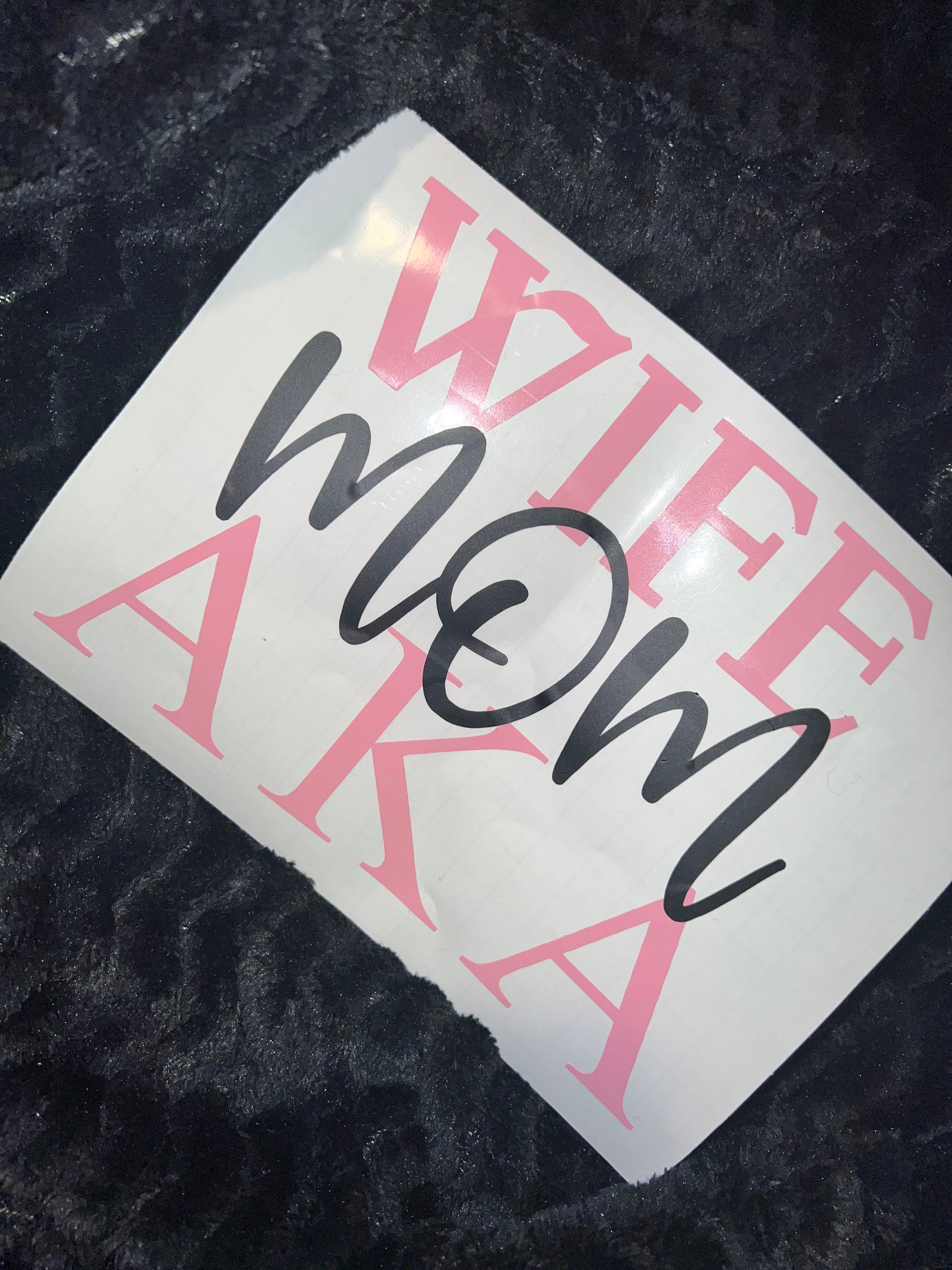 Wife Mom AKA Alpha Kappa Alpha Sorority Mom Decals - Etsy