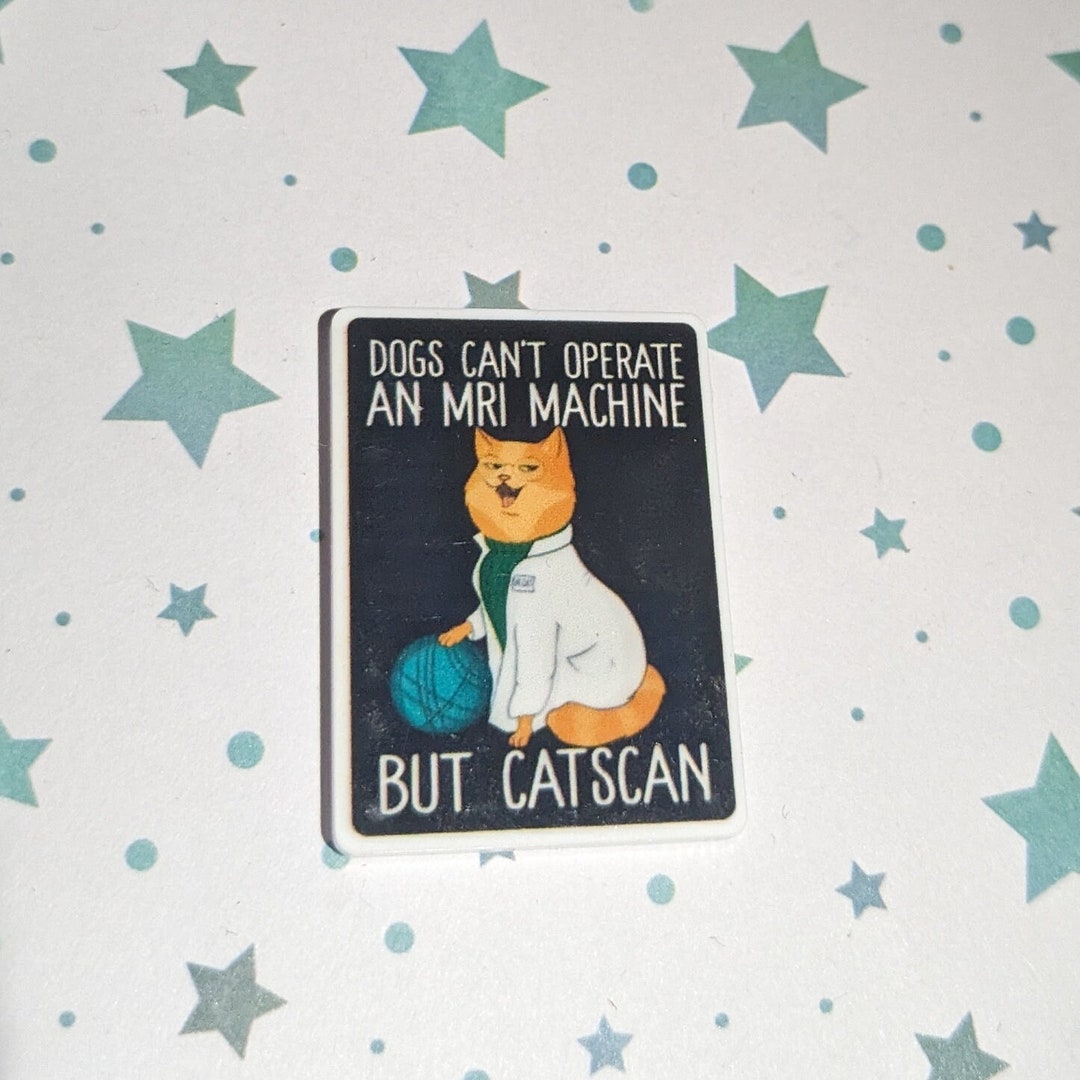 Cat Scan Needle Minder: Funny Cross Stitch Magnetic Needle Holder - Etsy