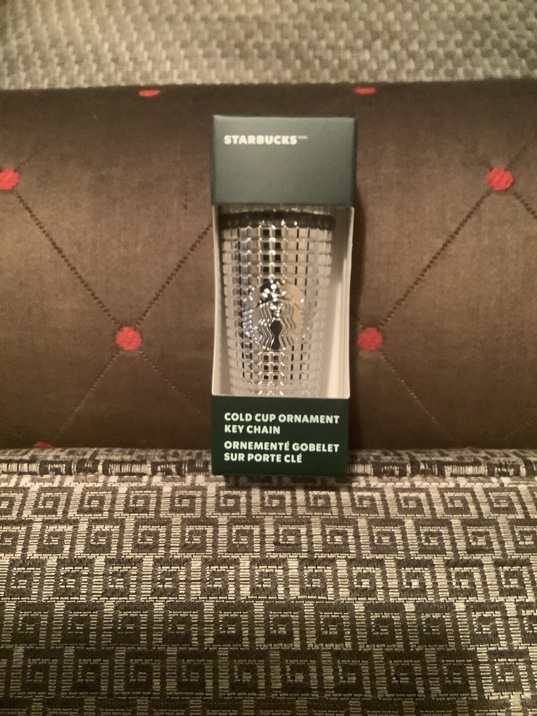 Starbucks Boxed Silver Chrome Mini Cold Cup Ornament-keychain, New in ...