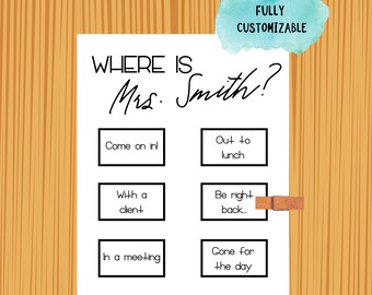 Boho Rainbow Where is the School Counselor Sign and Office - Etsy