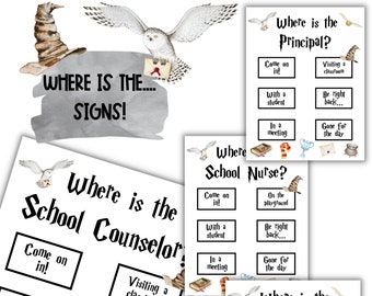 Boho Rainbow Where is the School Counselor Sign and Office - Etsy