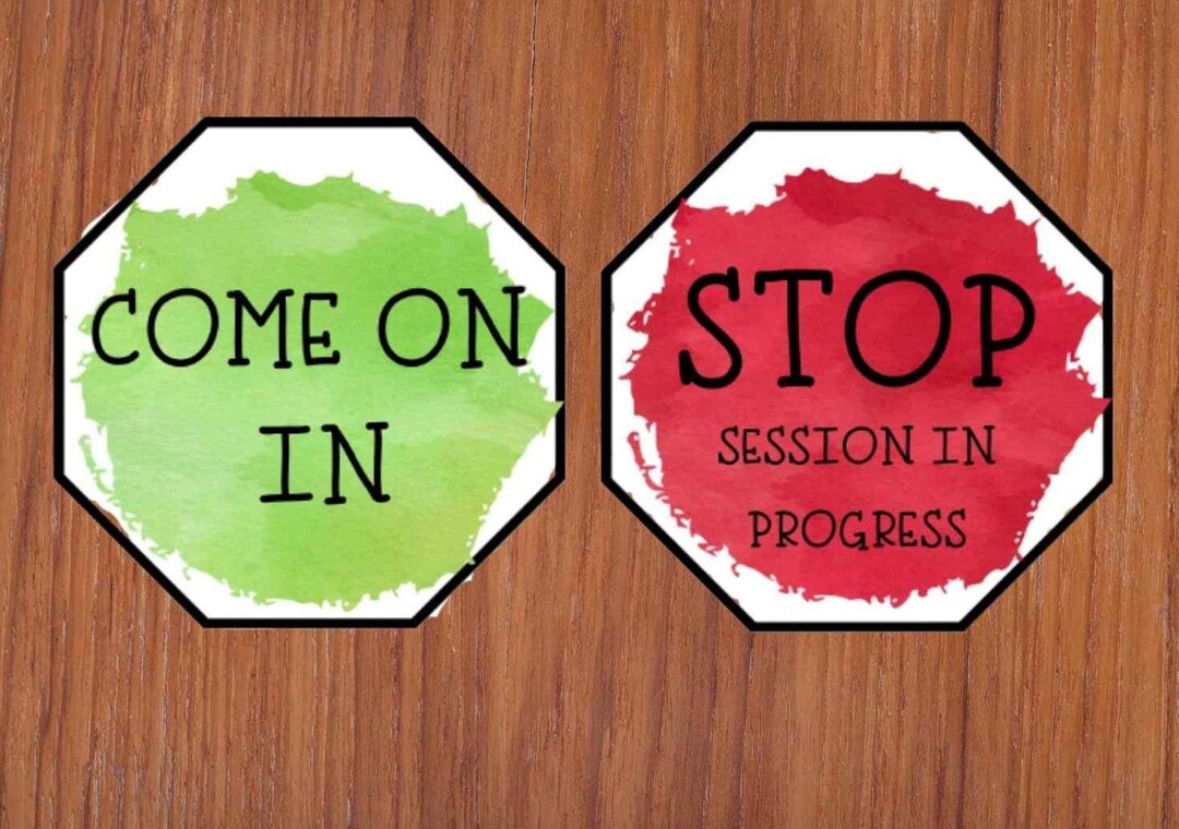 Come on In Stop Session or Meeting in Progress Double Sided - Etsy
