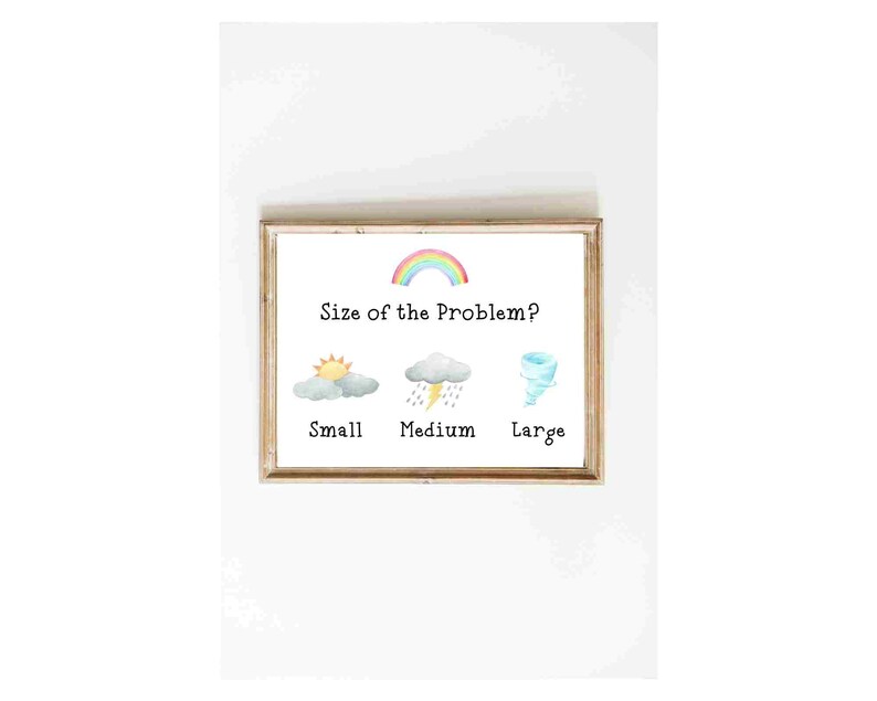 Size of the Problem Printable Poster School Counselor, Mental Health ...