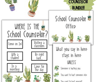 Boho Rainbow Where is the School Counselor Sign and Office - Etsy