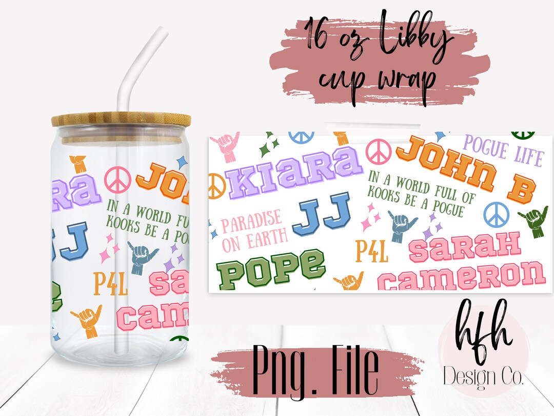 16 Ounce Libby Cup Wrap Outer Banks PNG digital Downloadinstant ...