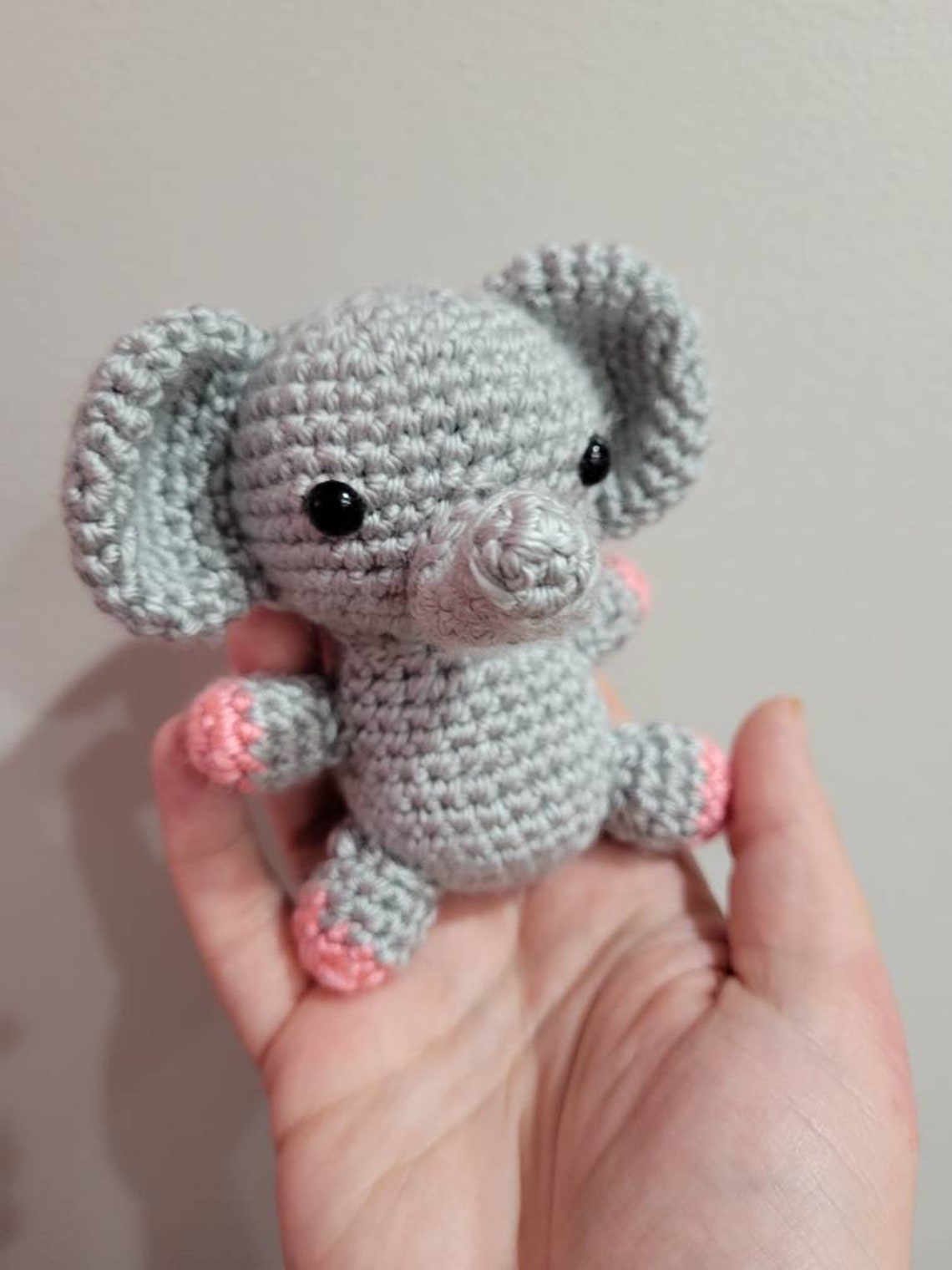 Small Crochet Elephant - Etsy