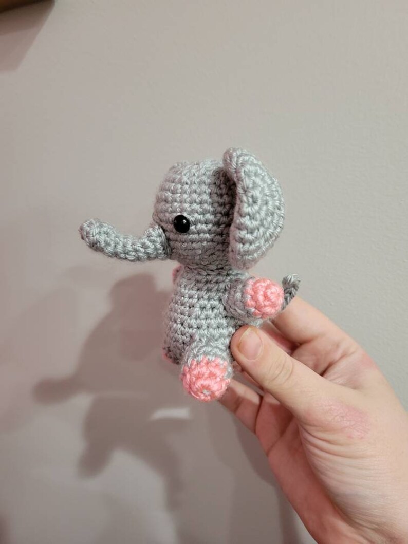 Small Crochet Elephant - Etsy