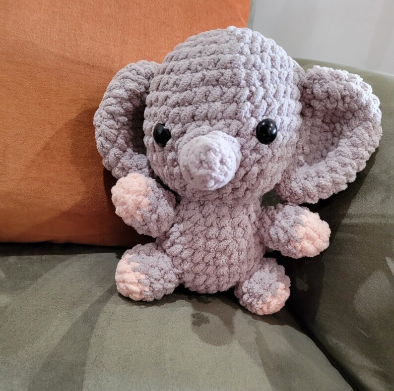Plush Crochet Elephant - Etsy