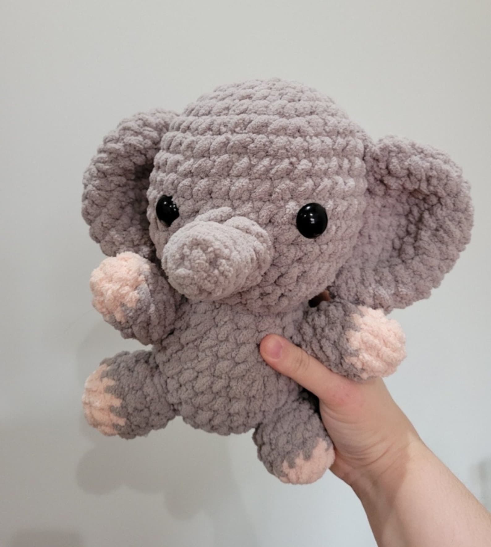 Plush Crochet Elephant - Etsy