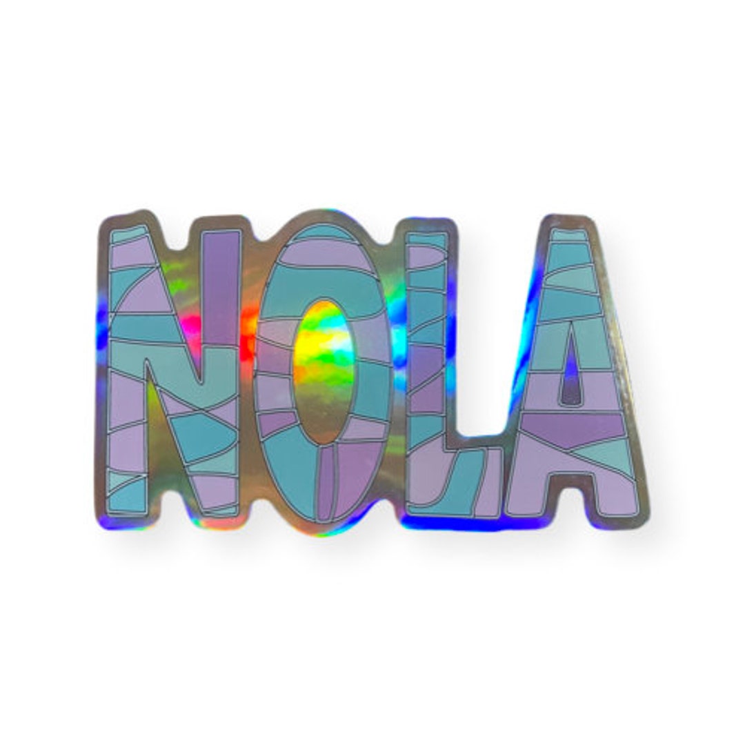 Holographic NOLA Stickers/decal/die Cut - Etsy