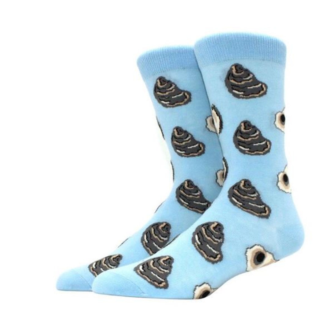 Seafood Socks Oyster Socks Happy Socks - Etsy