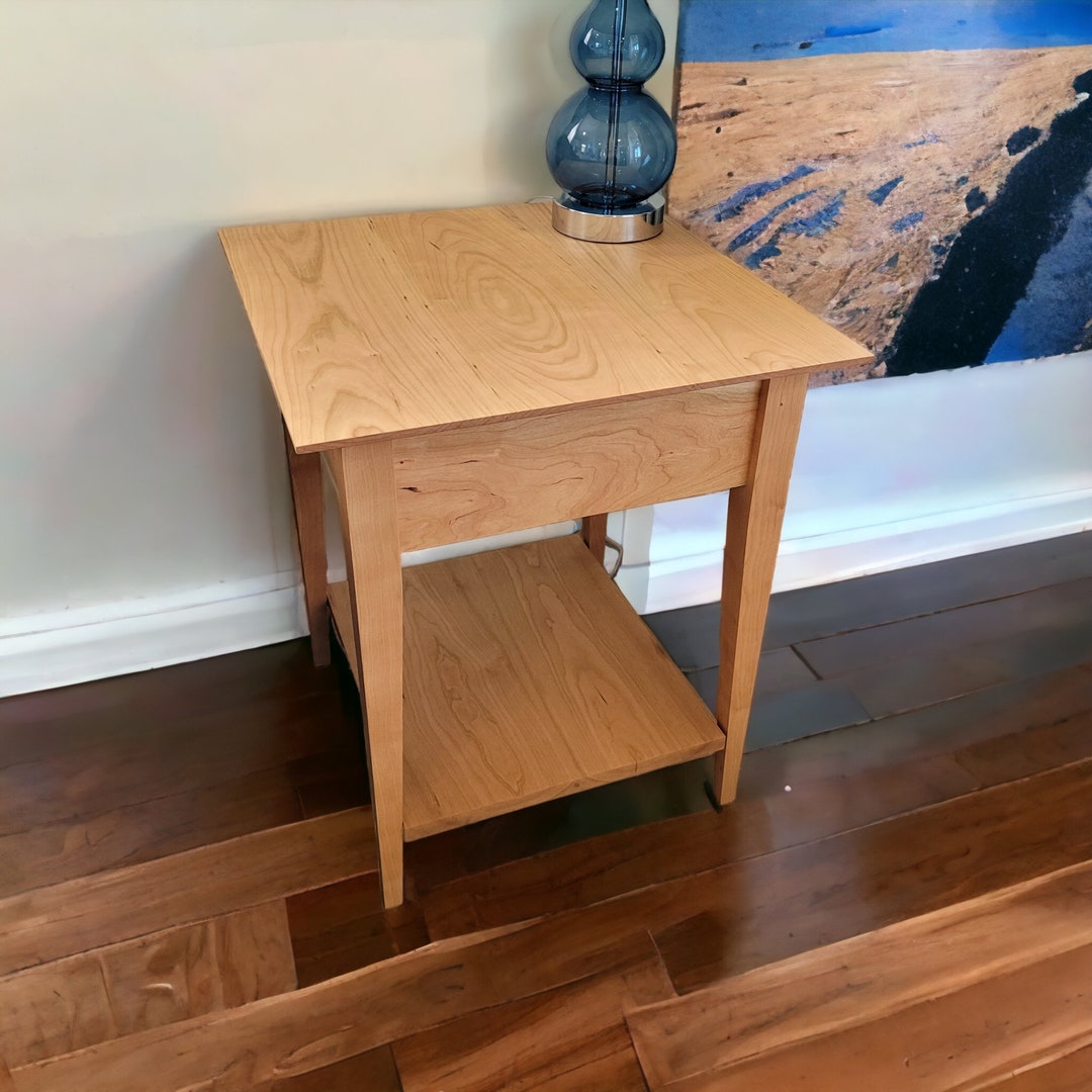 Elyza Collection - Solid Walnut / Cherry Side Table / Nightstand - Etsy