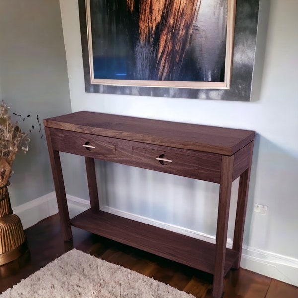 Walnut Entry Table - Etsy