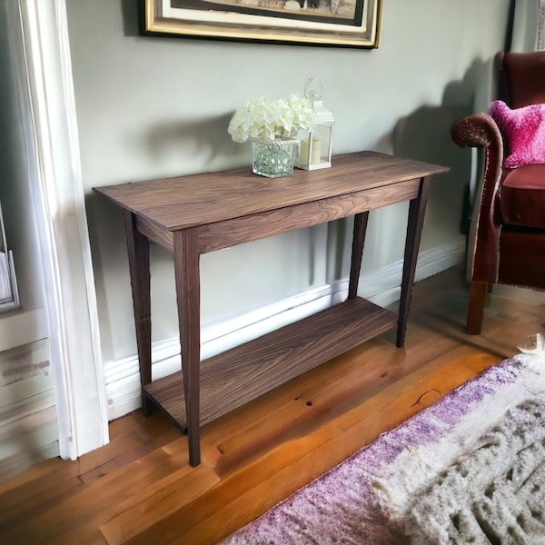 Walnut Entry Table - Etsy