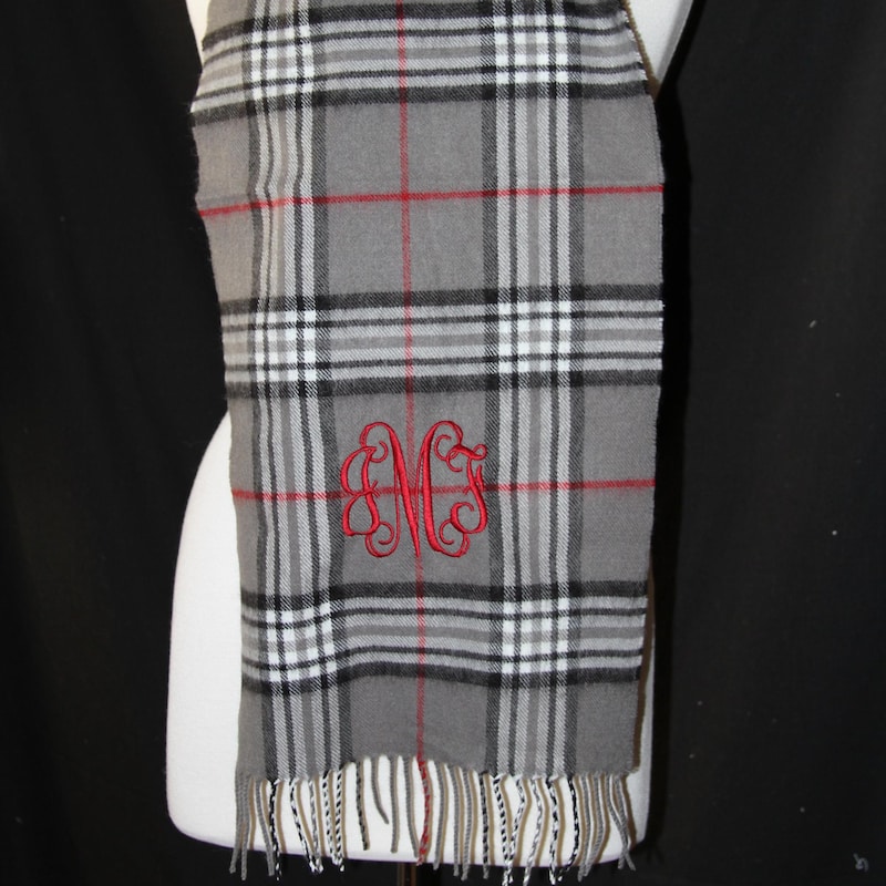 Monogrammed Scarf - Etsy