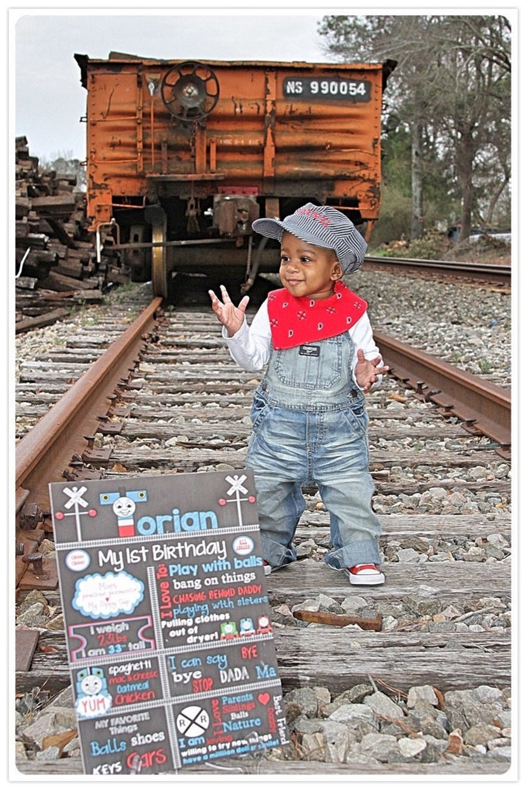 PERSONALIZED Train Hat and Bandanna, Train Birthday, Train Costume ...