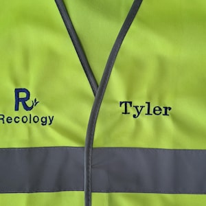 PERSONALIZED Garbage Man Costume, Trash Man Costume, Construction Vest ...