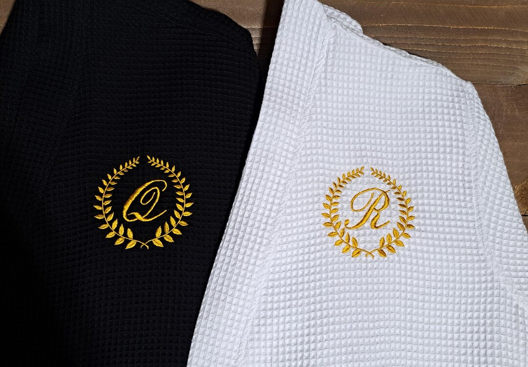 PERSONALIZED SET RUSH Ship His Hers Robe Set, Monogrammed Robe, Long ...