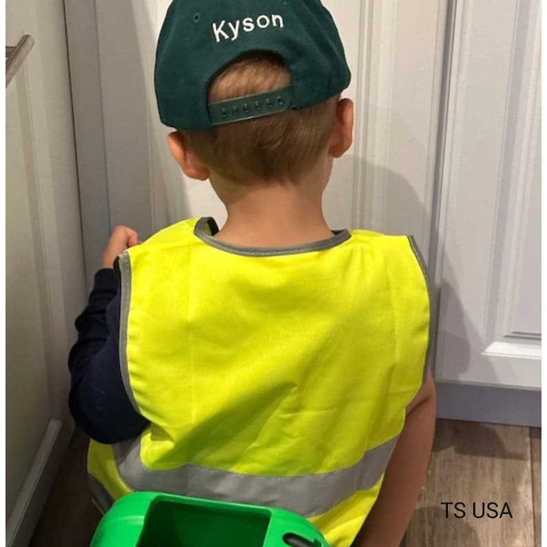 PERSONALIZED Garbage Man Costume, Trash Man Costume, Construction Vest ...