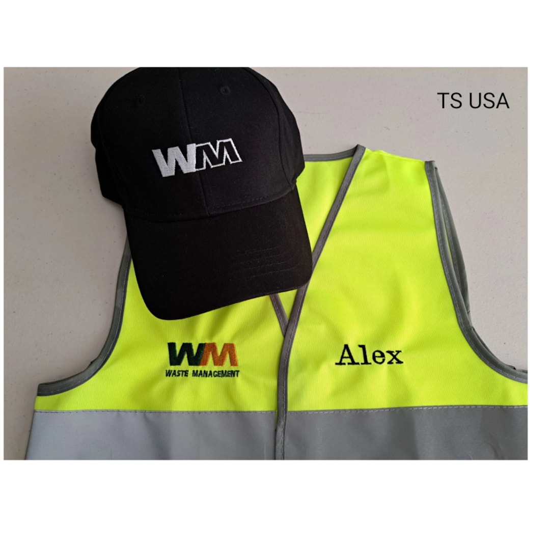 PERSONALIZED Garbage Man Costume, Trash Man Costume, Construction Vest ...