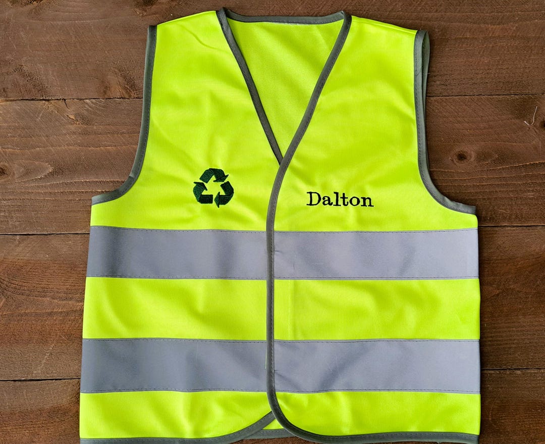 PERSONALIZED Garbage Man Costume, Trash Man Costume, Construction Vest ...