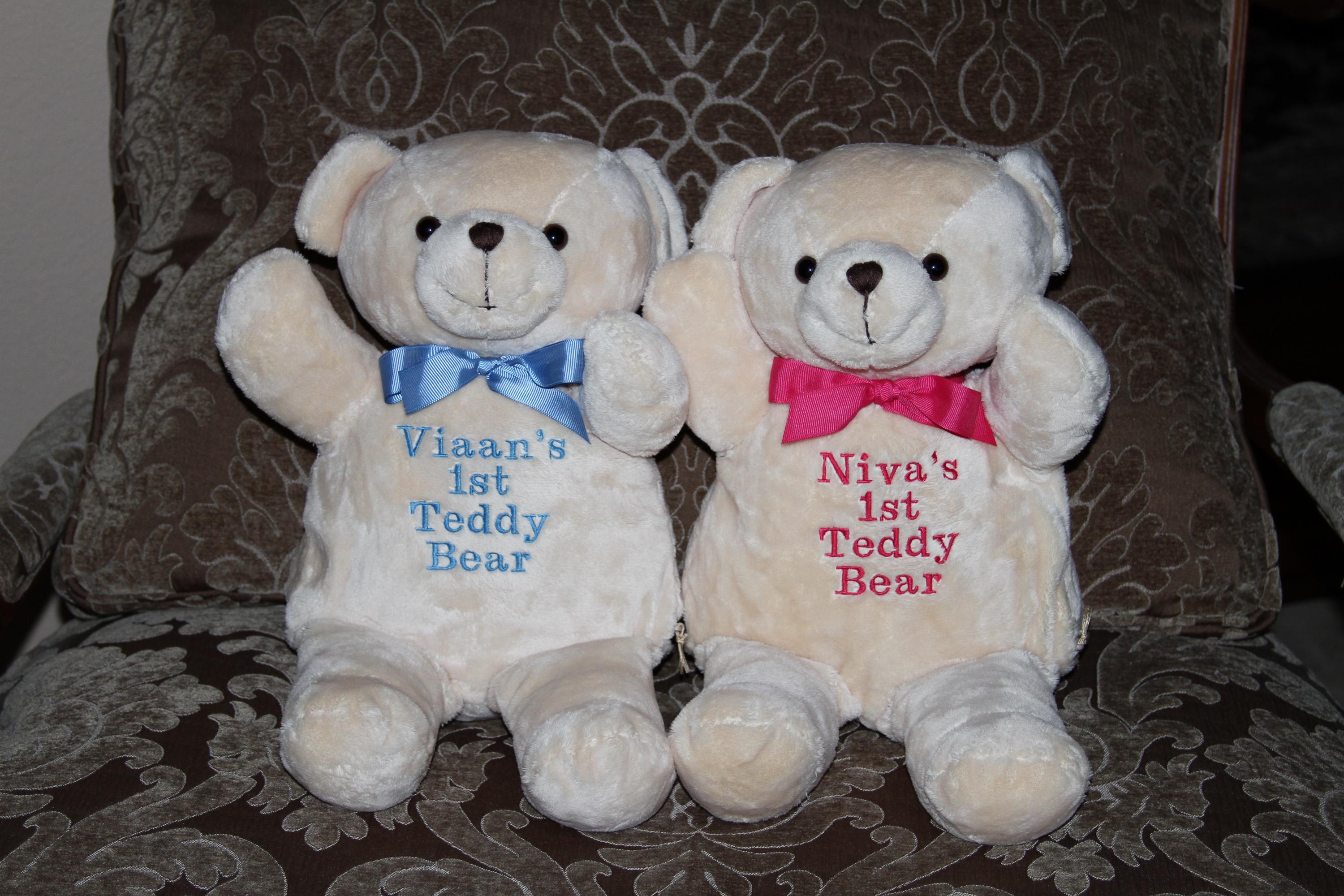 PERSONALIZED Teddy Bear, New Baby Announcement, Valentines Day Bear ...