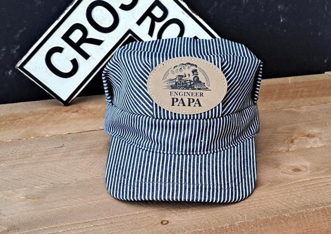 PERSONALIZED Train Hats Custom Engineer Hats, Steam Train Trips, Adult ...
