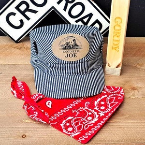 PERSONALIZED Train Hats Custom Engineer Hats, Steam Train Trips, Adult ...