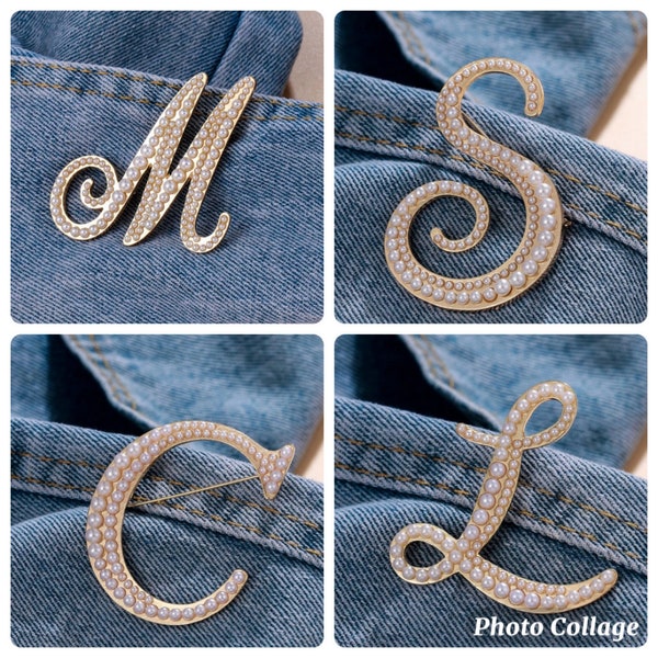 Gold Pearl Brooch - Etsy