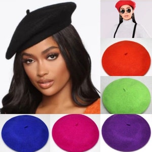 Women's Colorful Beret Hat Caps Tams - Etsy
