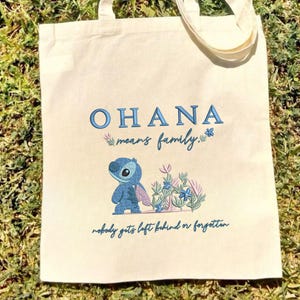 Ohana Means Family Embroidery Designs, Blue Alien Embroidery File, Blue ...