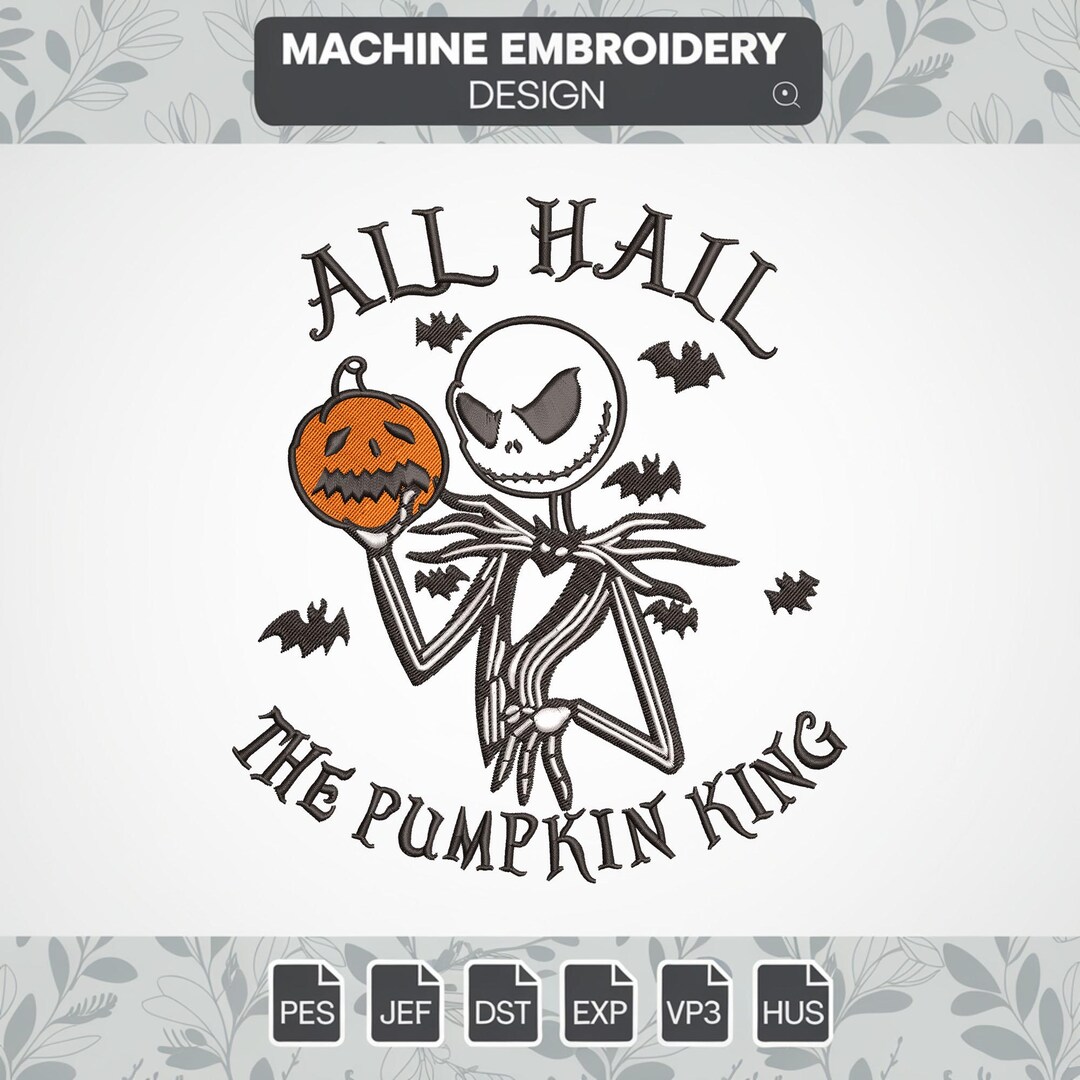 Skeleton Halloween Embroidery Designs, Scary Skeleton Embroidery File ...