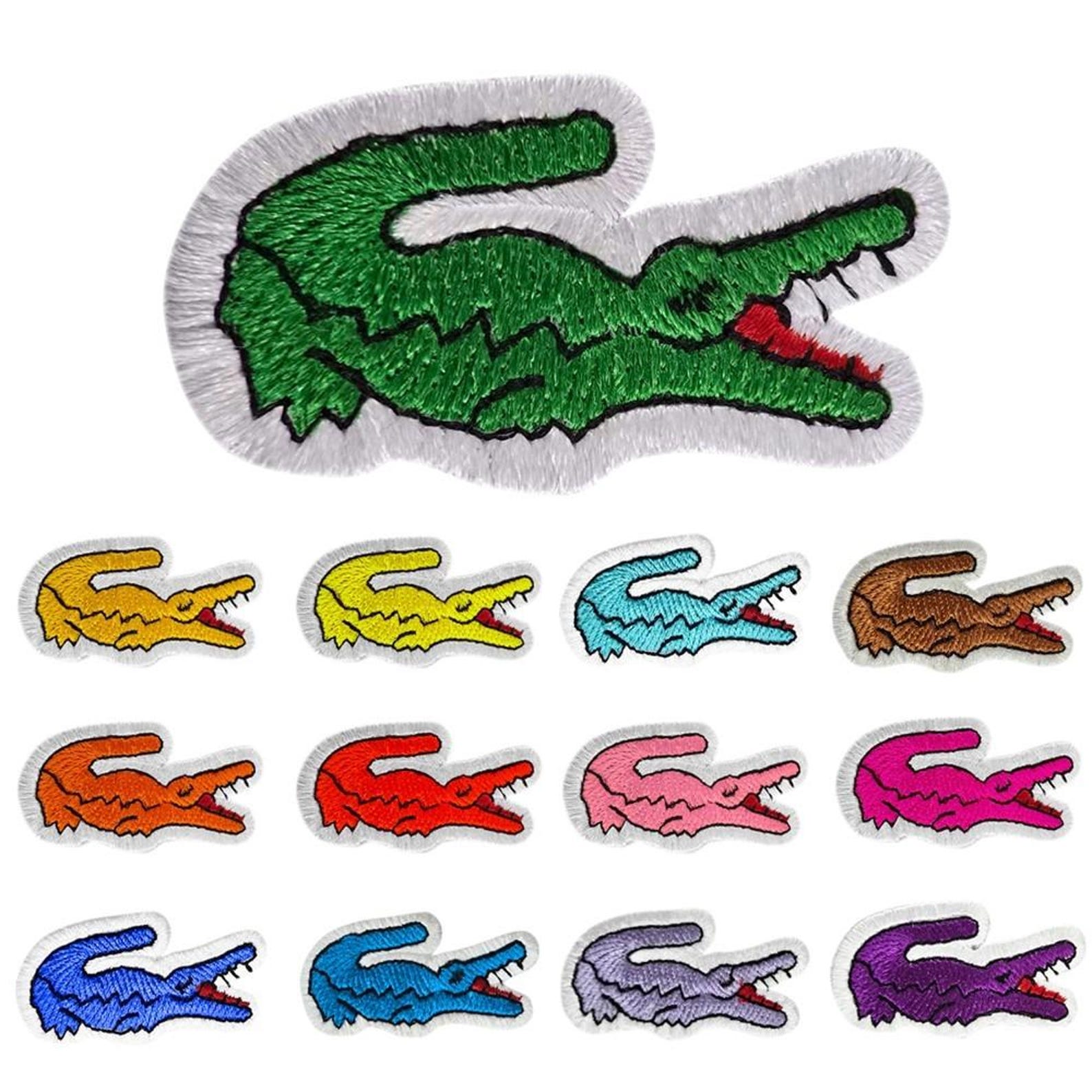 Alligator Embroidered Patch, Green Alligator Embroidered Patches for ...
