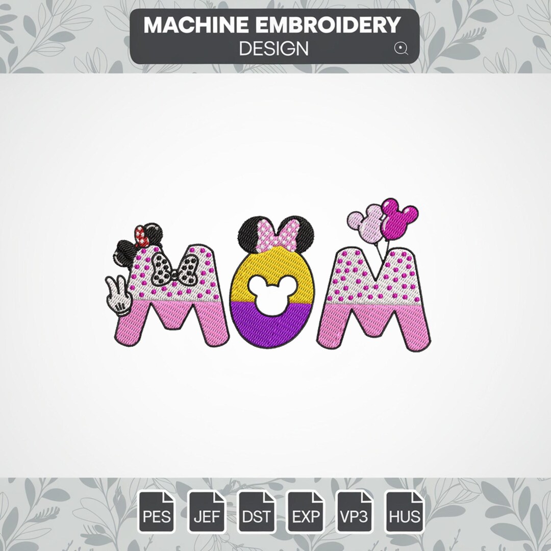 Mom Embroidery Designs, Mother Day Embroidery File,mom Lover Machine ...